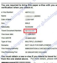 Singapore Visa’s Authenticity - Global Singapore Visa Processing Centre